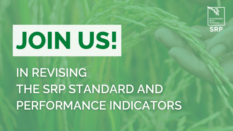 Participate in the Revision of the SRP Standard for Sustainable Rice ...