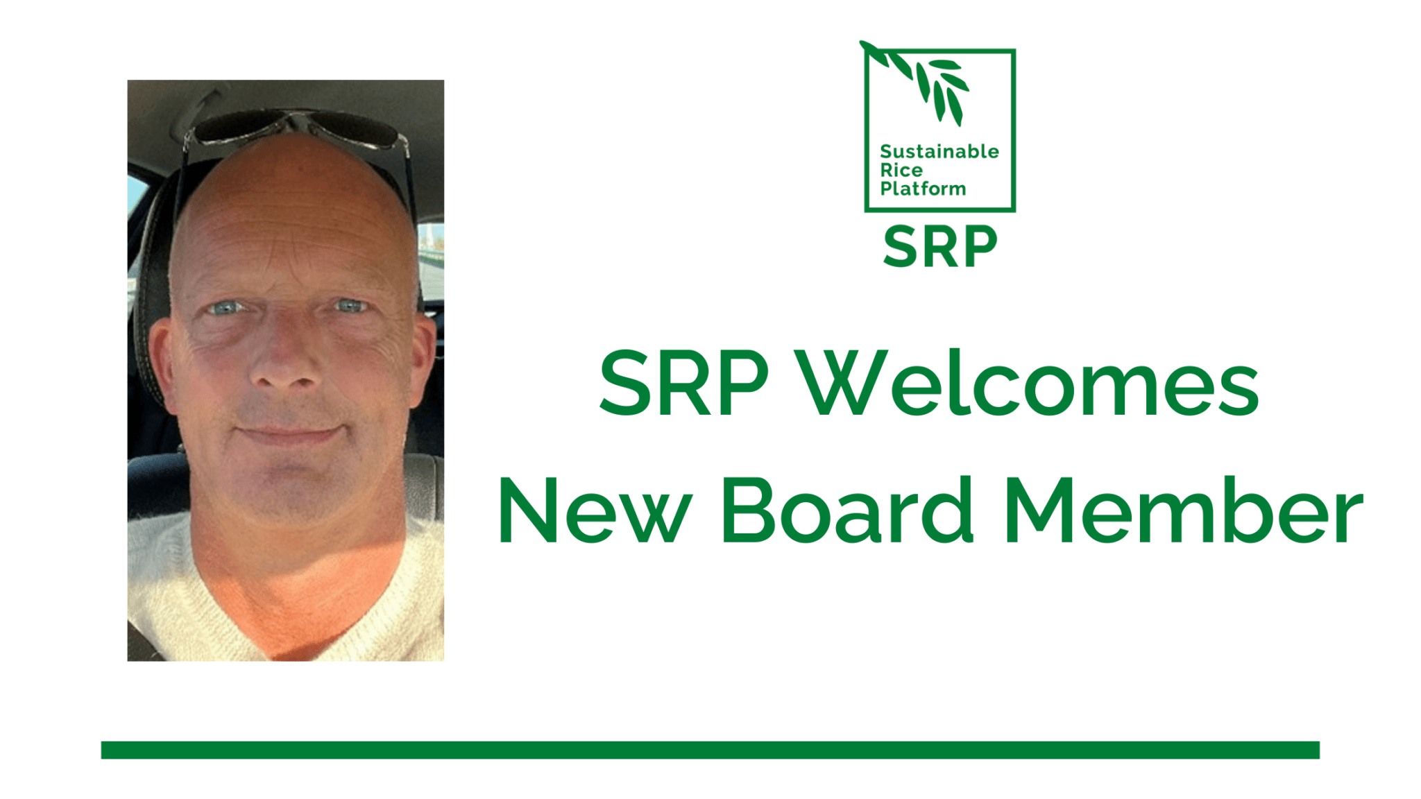 SRP Welcomes New Board Member – Sustainable Rice Platform (SRP)